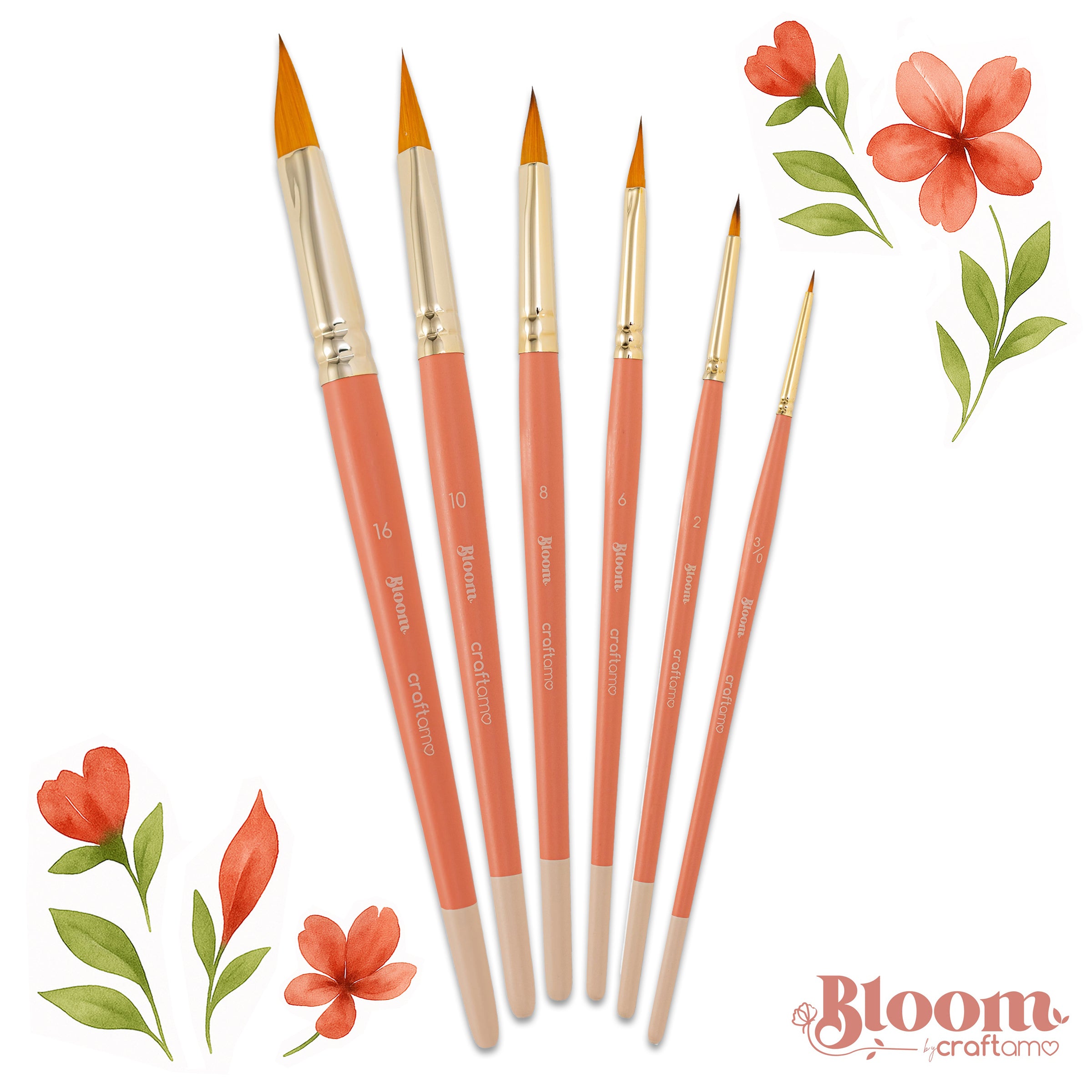 BLOOM™ by Craftamo | Wedge Paint Brushes