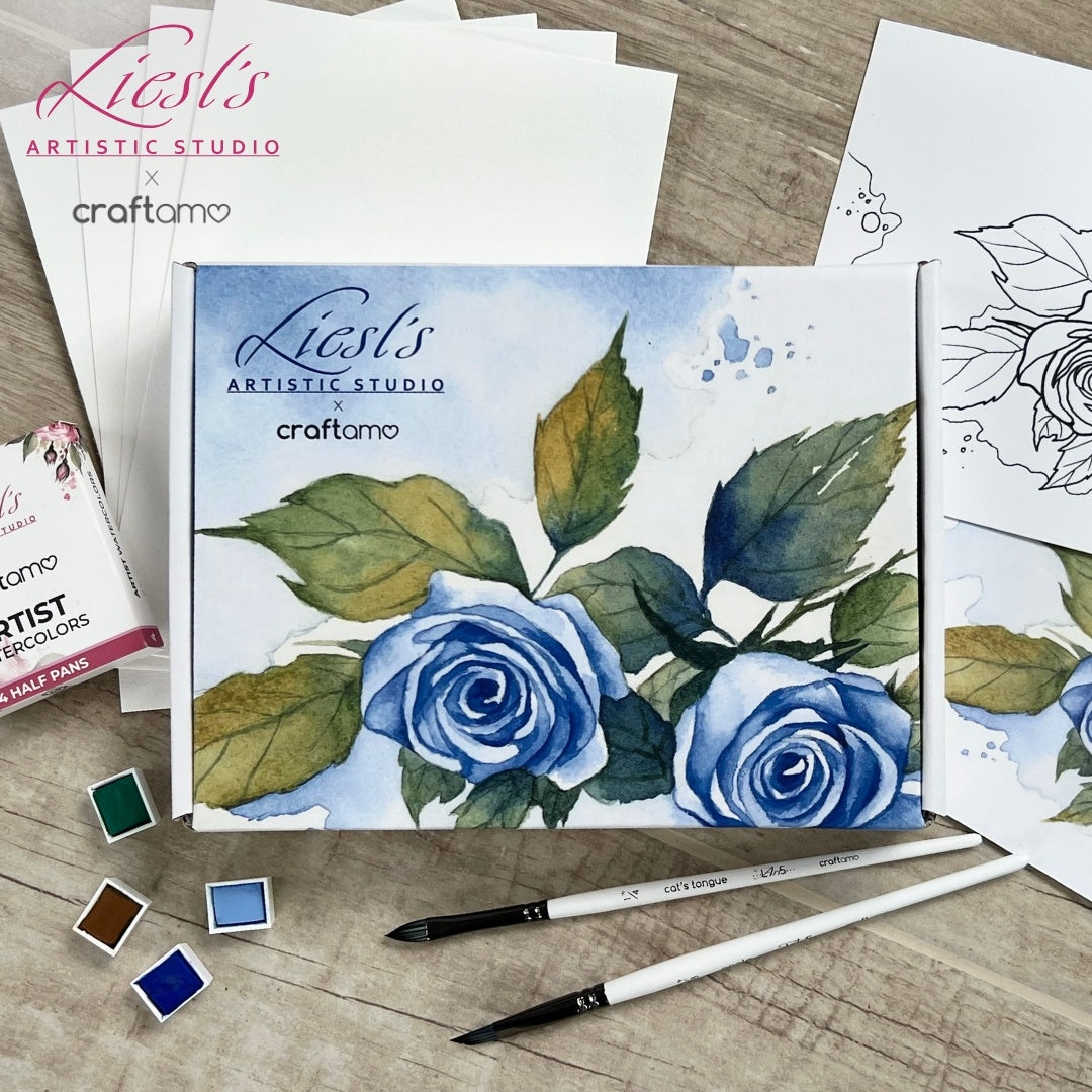 Liesl's Artistic Studio X Craftamo Watercolor Class in a Box