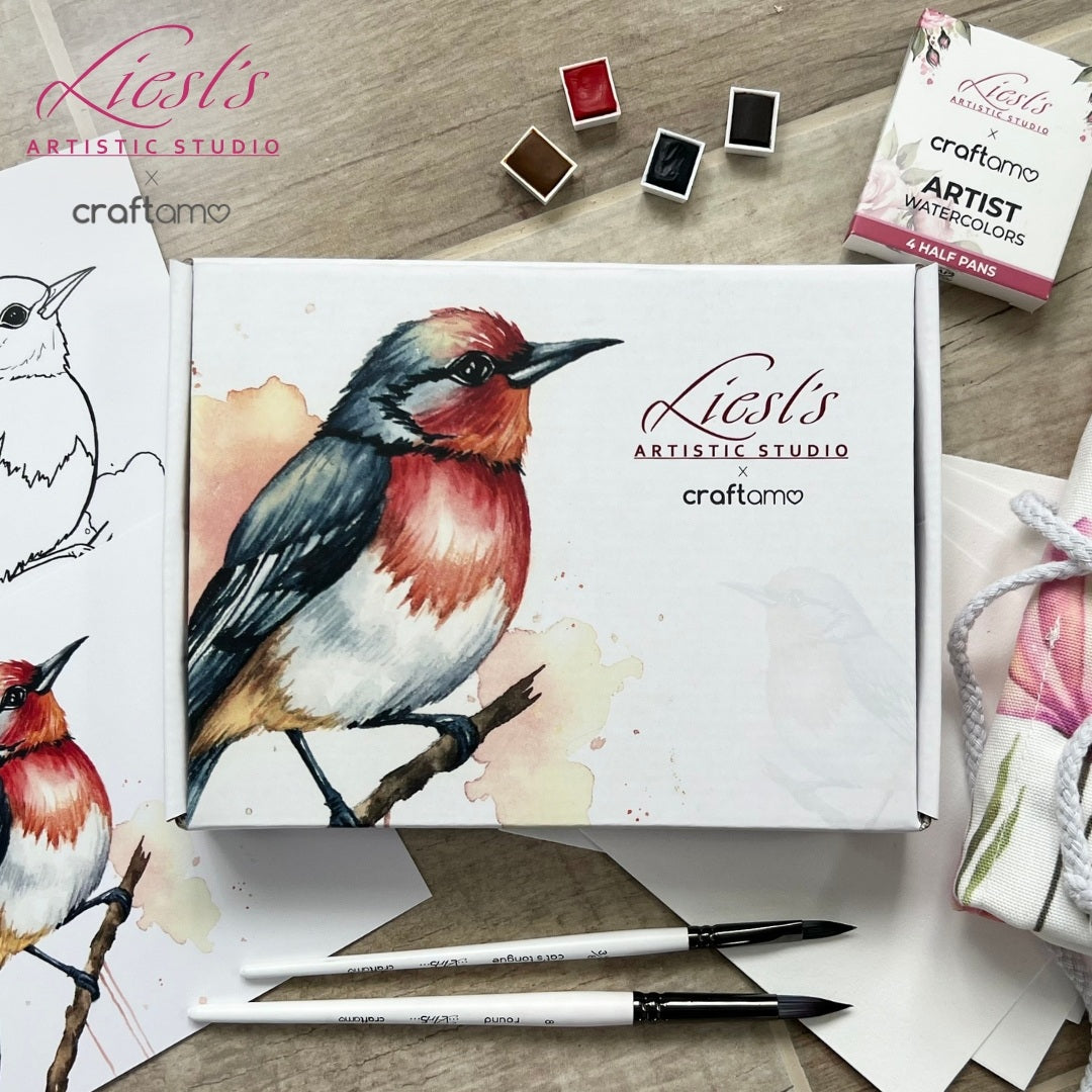 Liesl's Artistic Studio X Craftamo Watercolor Class in a Box