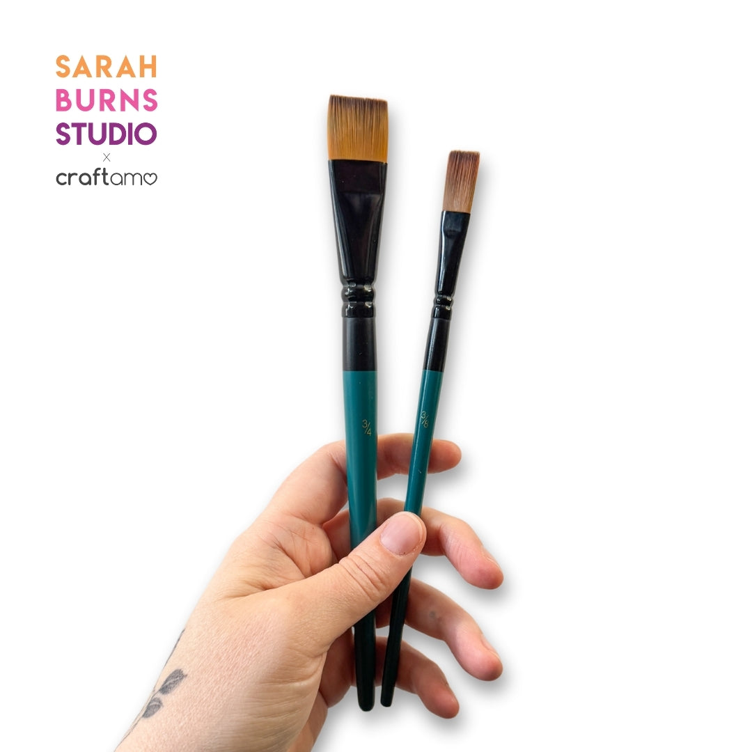 Sarah Burns Studio | Flat Duo Brush Set – Craftamo