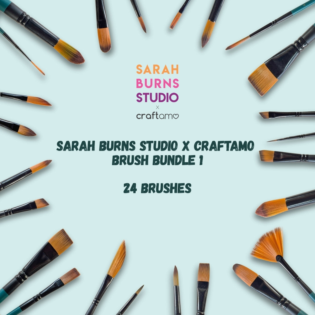 Sarah Burns Studio | The Ultimate 24-Artist Brush Bundle – Craftamo